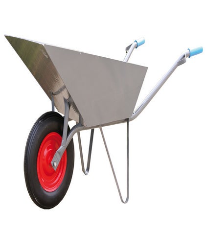 Taczka budowlana, poj. 85 l, waga: ok. 19 kg, gr. blachy: 1,6-1,8 mm