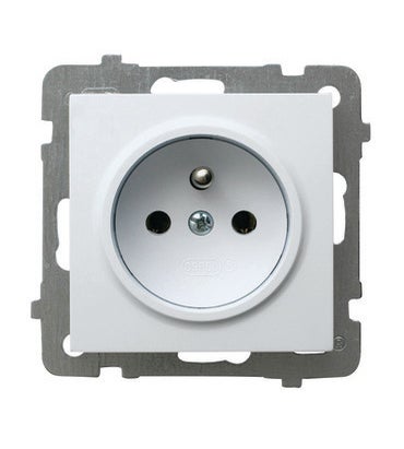 Ospel As biały gniazdo pojedyncze z uziemieniem