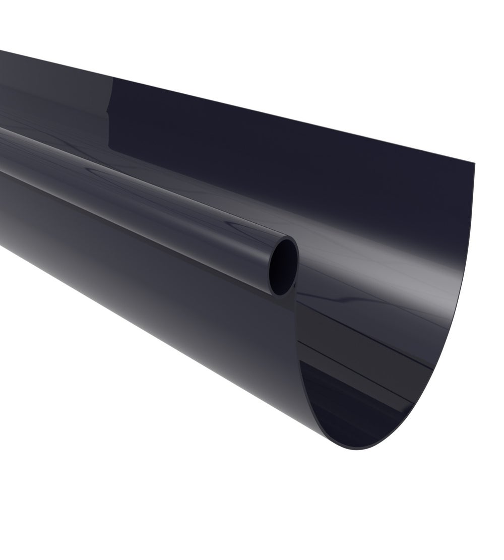 Rynna G125, dł. 2 m, grafitowa PVC Scala Plastics