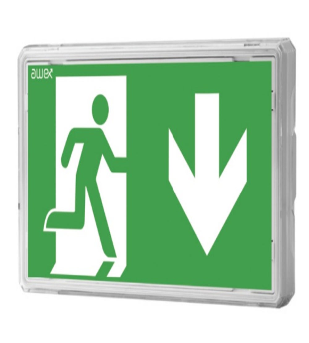 Oprawa awaryjna EXIT S ECO LED IP65 1W 1h jednozadaniowa natynkowa ...