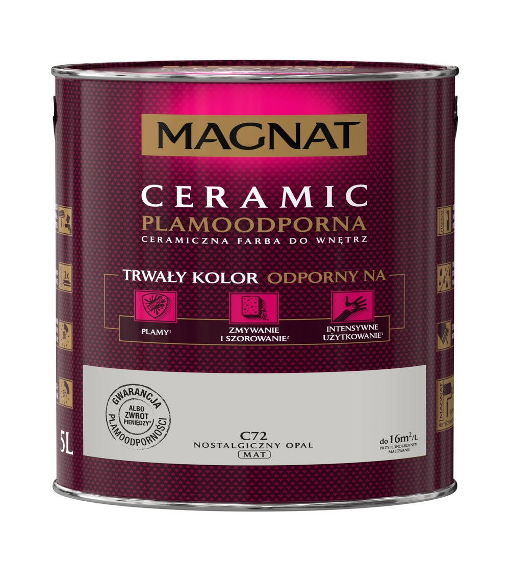 Farba Magnat Ceramic nostalgiczny opal 5l