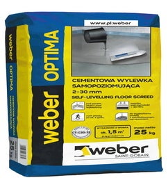 Wylewka samopoziomująca Weber Optima, CT-C20-F5 25 kg, szybkowiążąca, 2 ...
