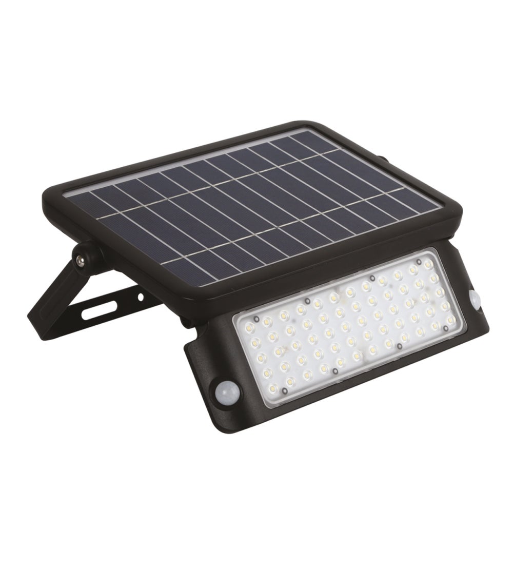Oprawa LED solarna składana, 10W 1080Lm 3 tryby pracy, kolor czarny ...