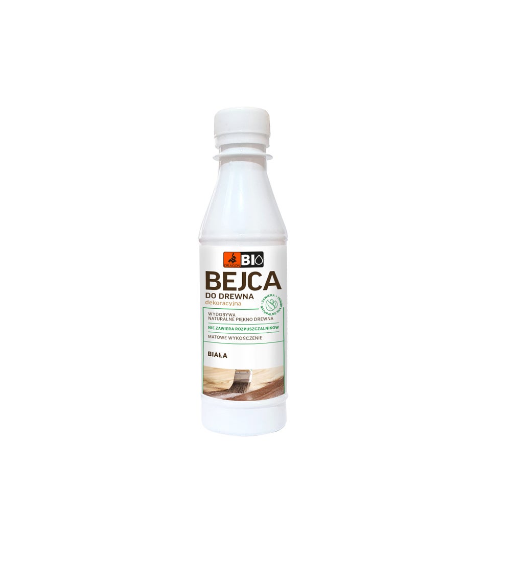 Bejca do drewna Dragon BIO biała 200ml