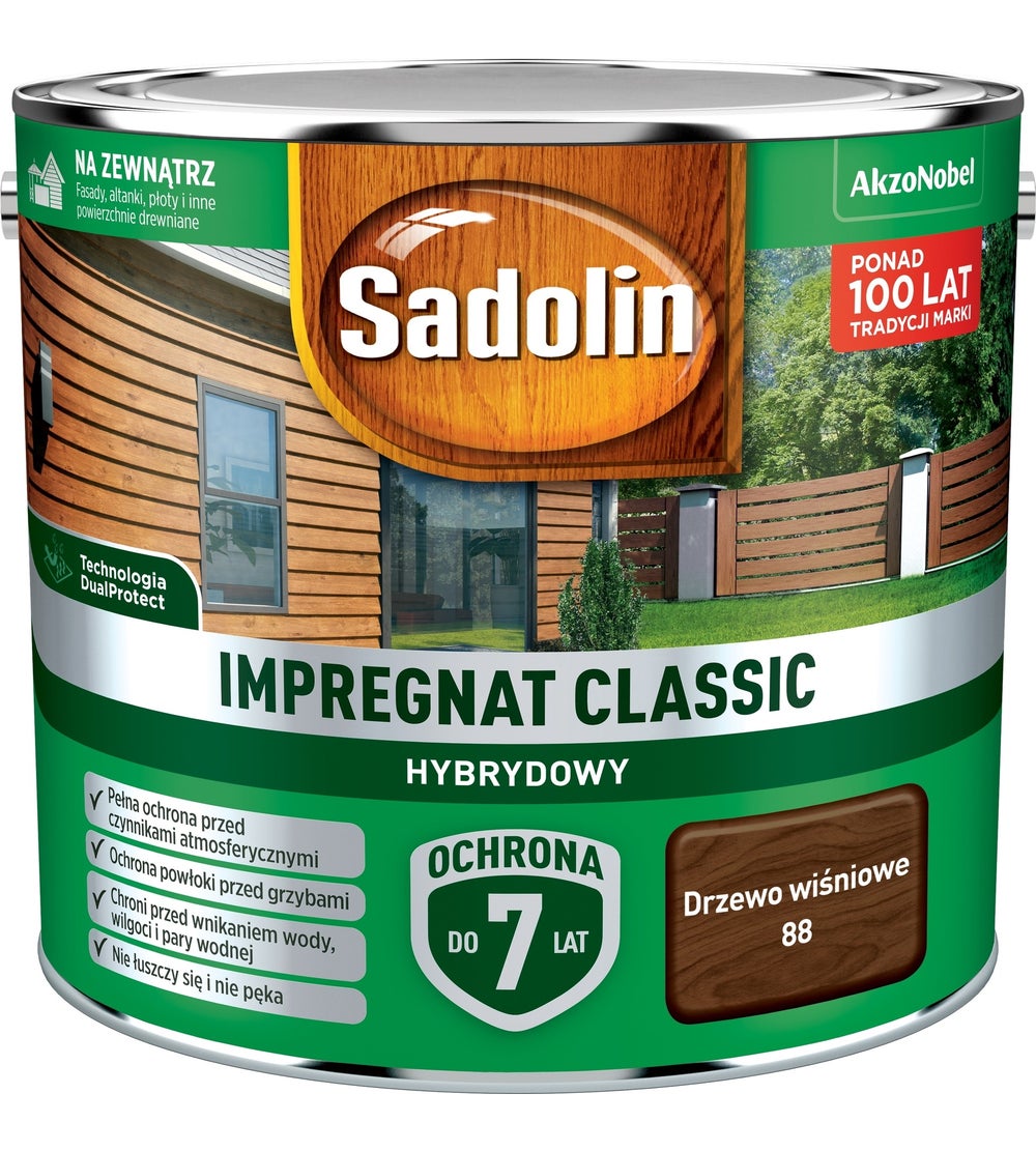Impregnat hybrydowy Sadolin Classic drzewo wiśniowe 2,5l