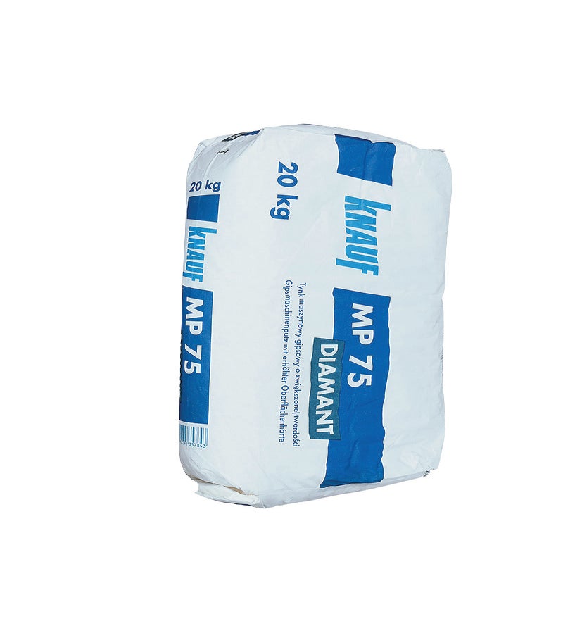 Tynk gipsowy maszynowy Knauf MP 75 Diamant 20 kg