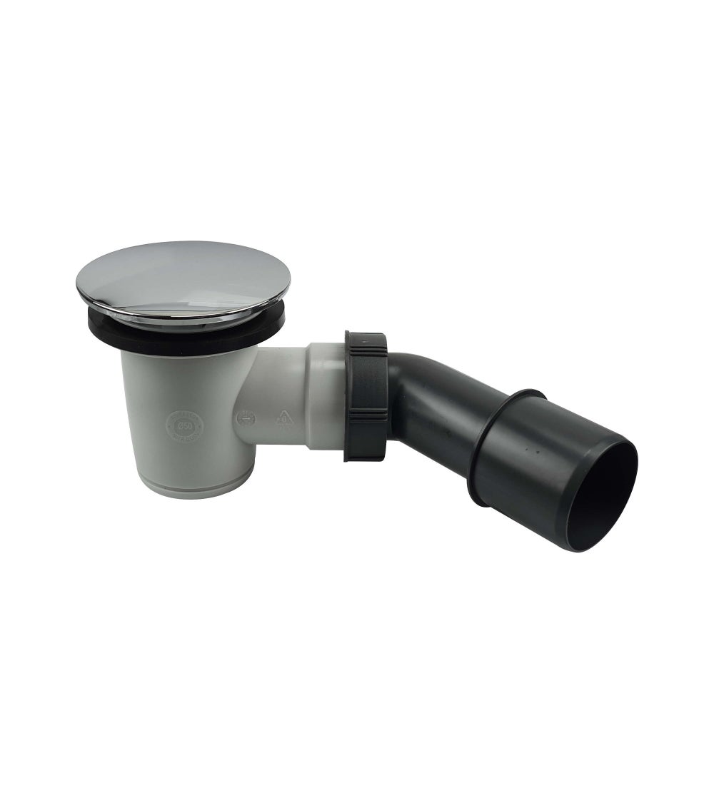 Syfon brodzikowy Tourbillion fi 50 mm, czyszczony od góry, chrom