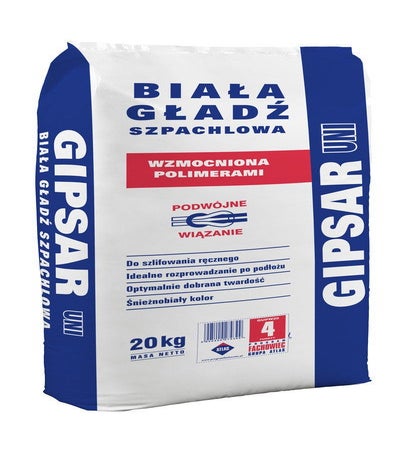 Gładź gipsowa Atlas Gipsar Uni 20 kg