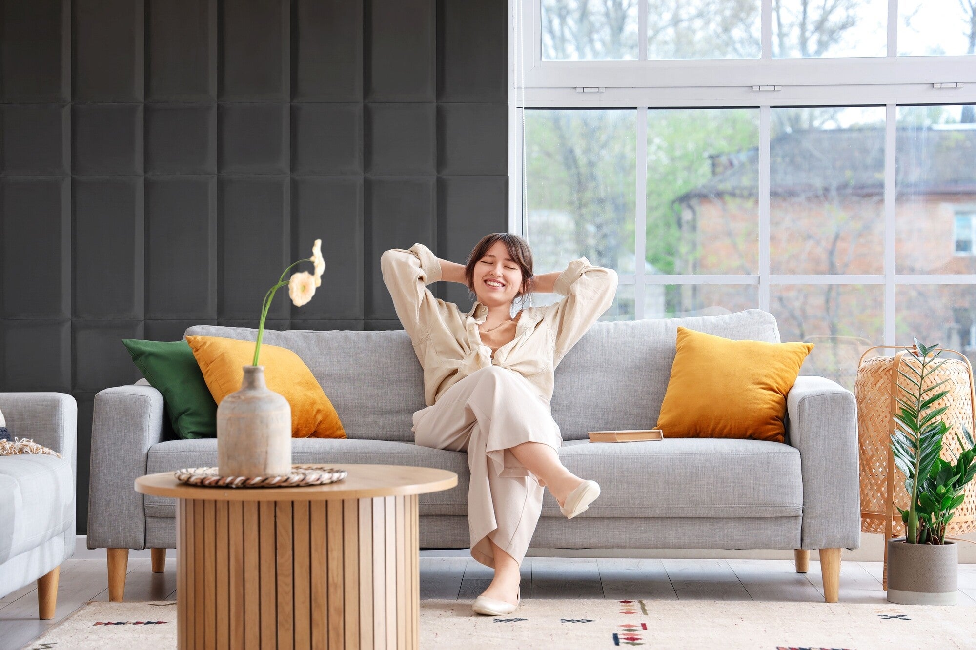 Panel tapicerowany SOFTLINE SL RE 600x300 antracyt - Bricoman.pl