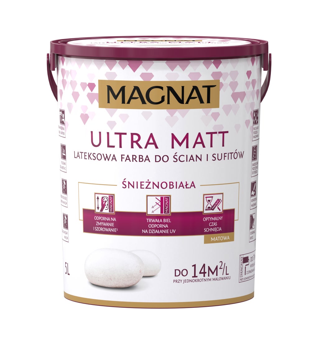 Farba Magnat Ultra Matt biała 5l