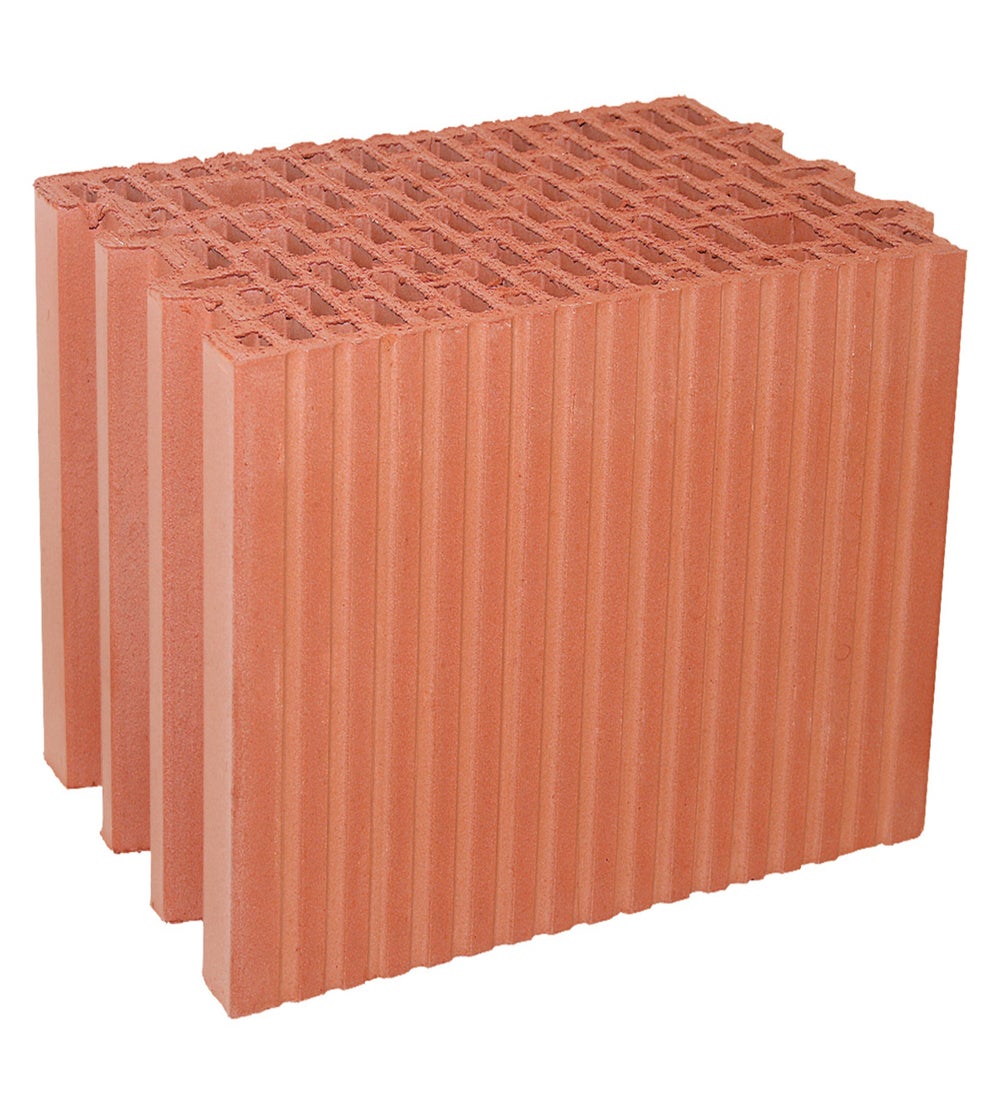 Pustak ceramiczny Porotherm 25 P+W 250x373x238 mm kl. 15 10,7 szt./m2