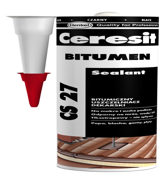 Silikon dekarski bitumiczny Ceresit CS27 czarny 280ml